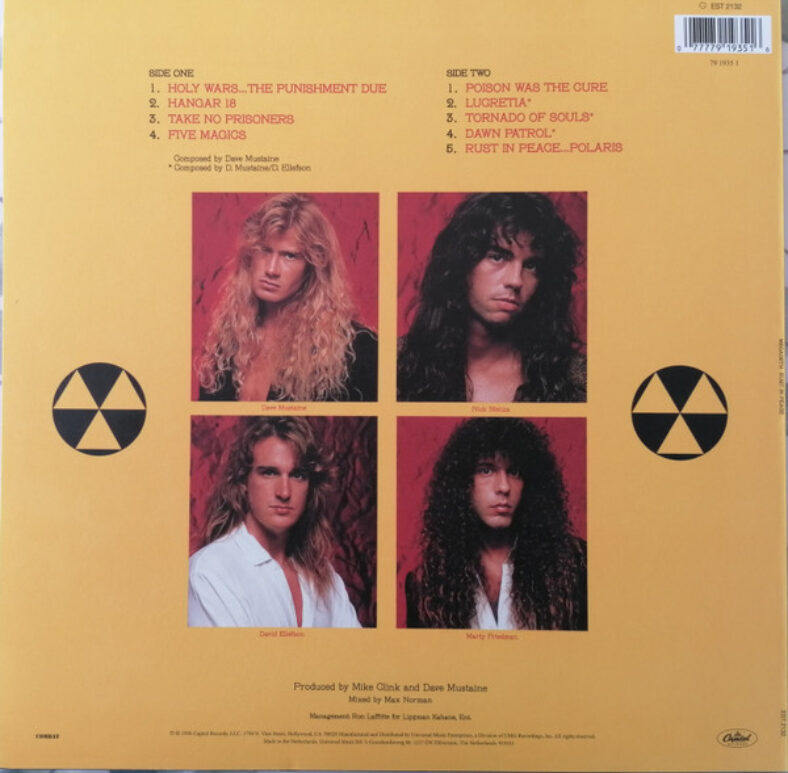Disco Vinilo Megadeth ‎– Rust In Peace LP